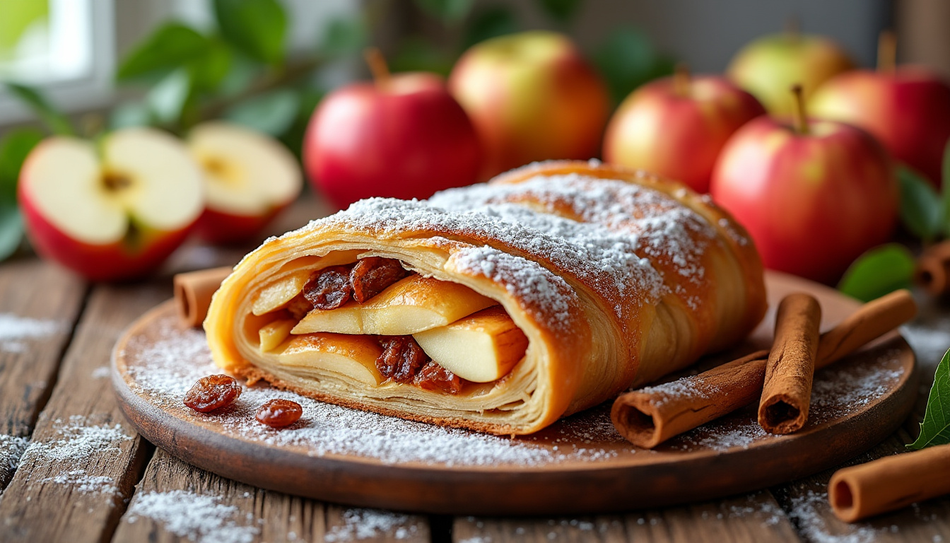 Combien de calories dans un strudel aux pommes traditionnel